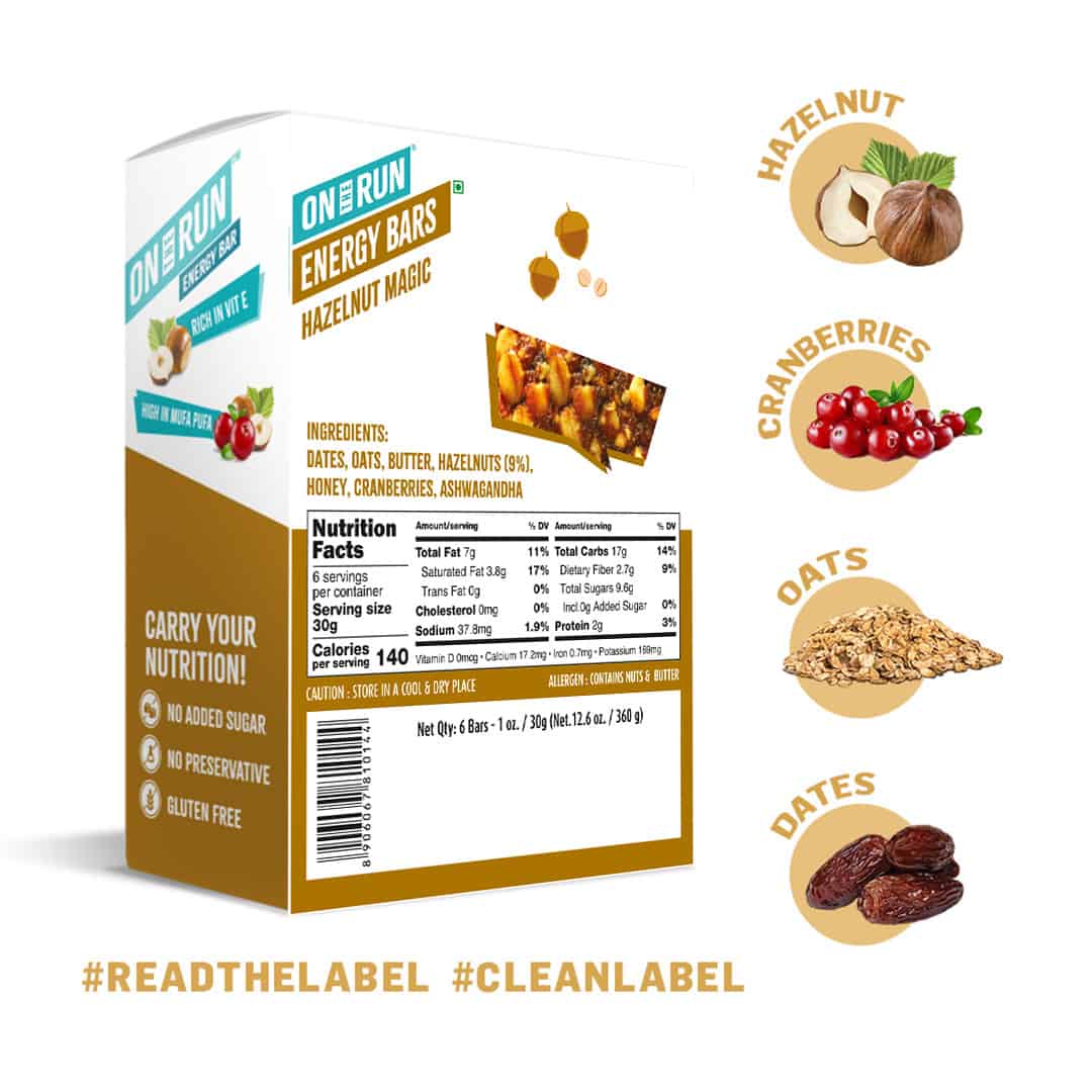 Buy Hazelnut Magic Natural Energy Bars | OnTheRun