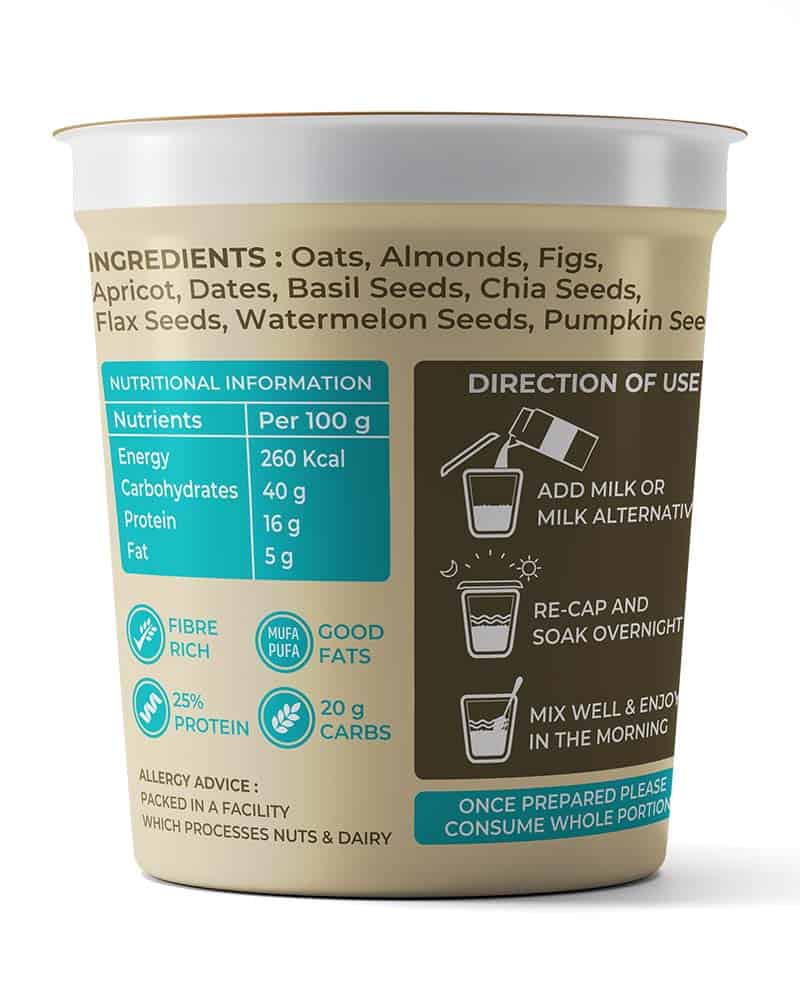 Buy Overnight Oats Online (Pack of 4) | ONTHERUN